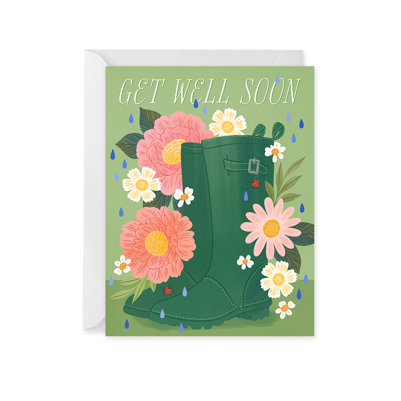 Get Well Wellies Card – Scripted Studio